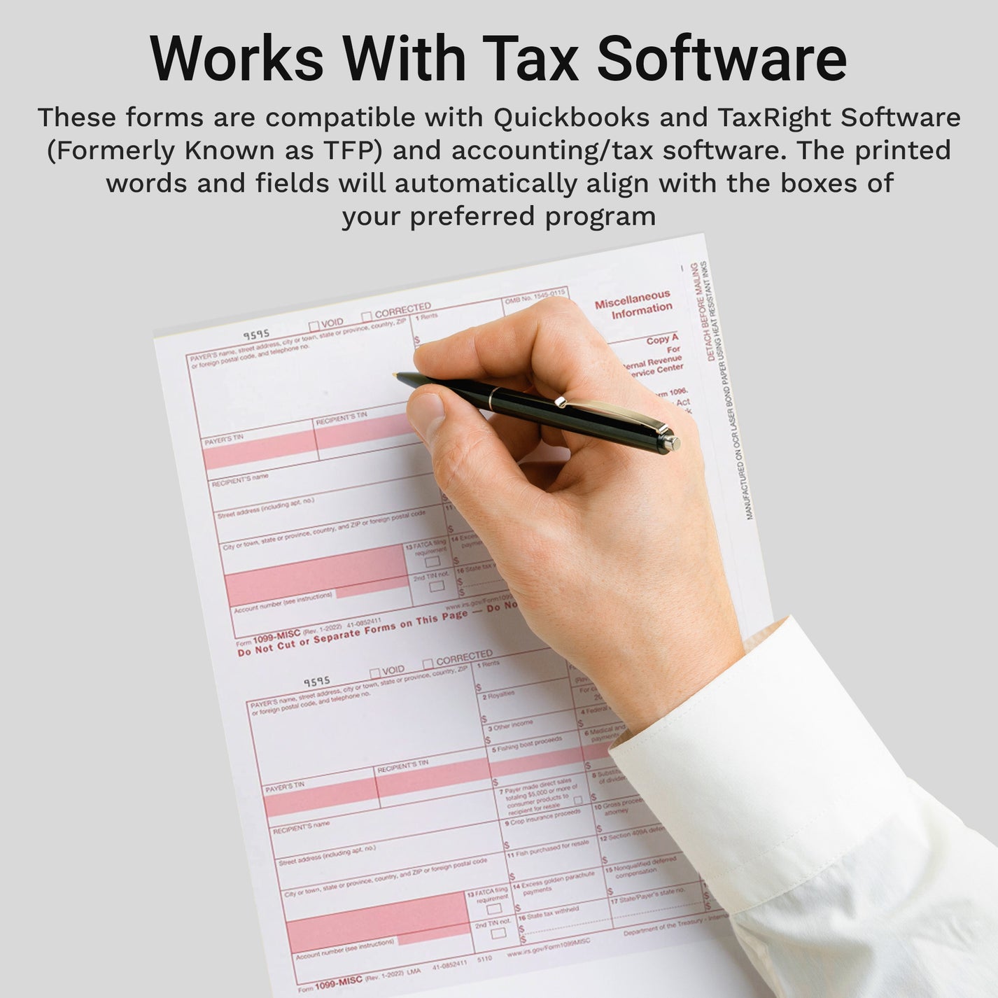 1099 MISC 4 PART FORMS 2022 FOR 25 RECIPIENTS NO ENVELOPES – dutymark